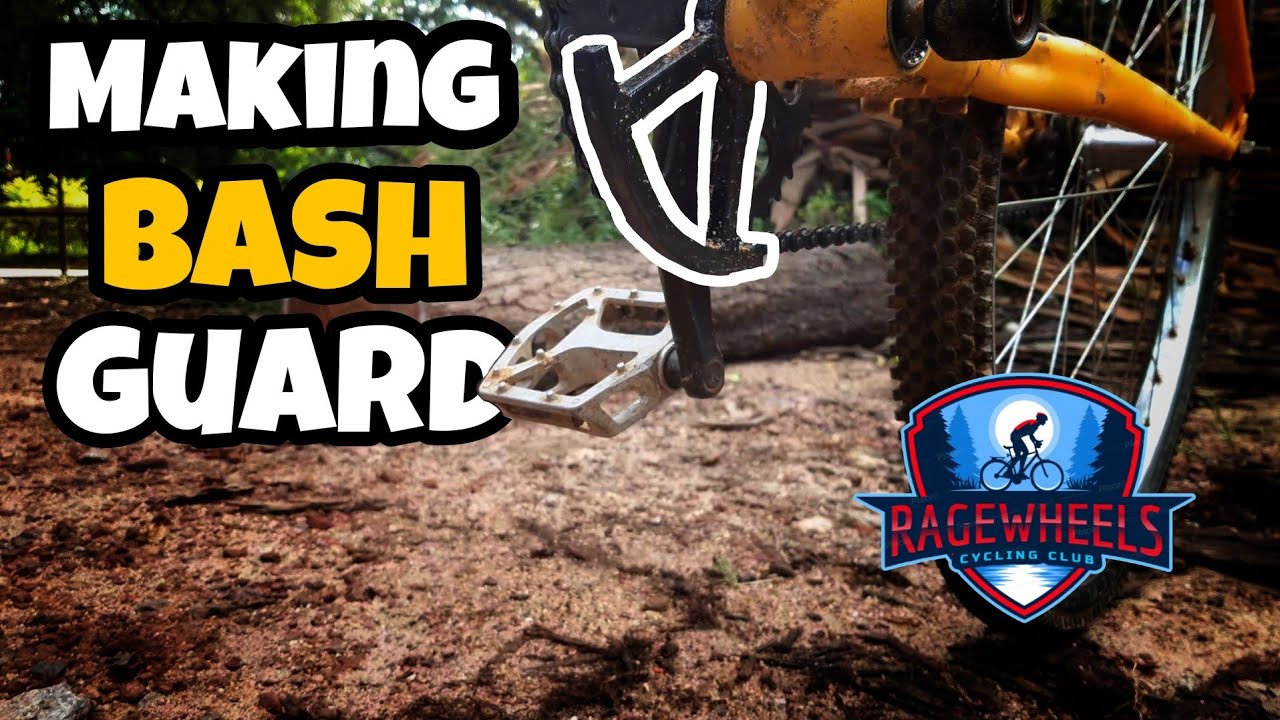 How to make a bash guard for MTB with bottom bracket clamp | DIY ...