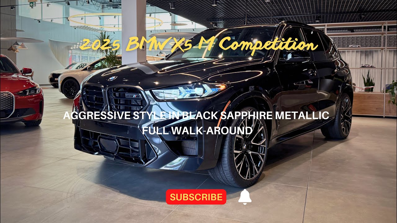 2025 BMW X5 M Competition in Black Sapphire Metallic | Full Walk-Around ...