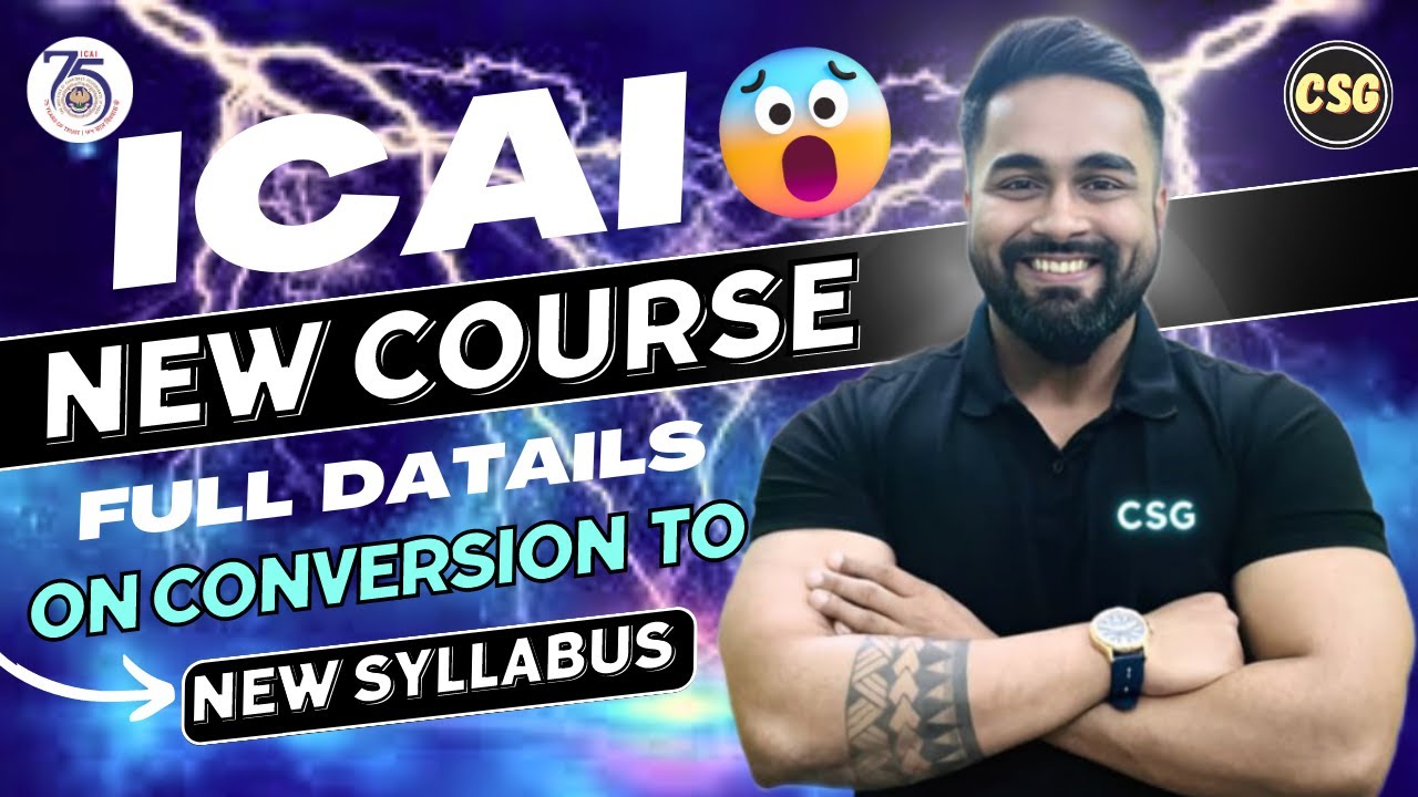 ICAI NEW COURSE I Full Details CONVERSION to NEW Scheme #icai # ...
