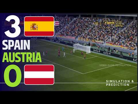 ⚽ Spain 3-0 Austria | Highlights | 2026 World Cup Video Game Simulation/Recreation