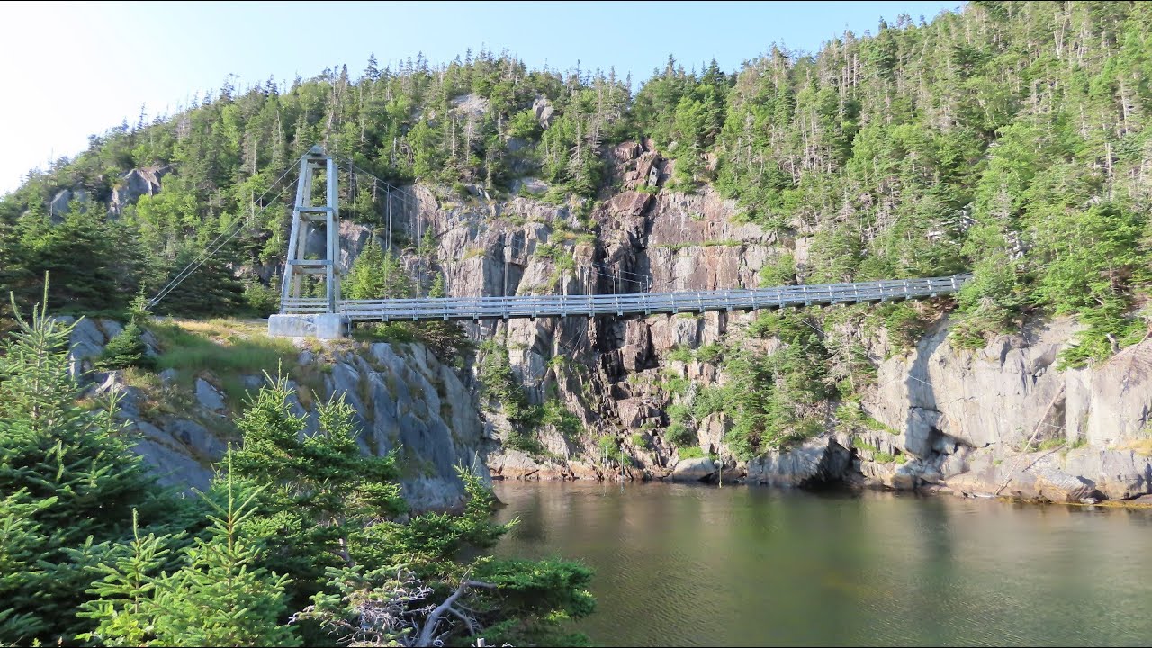 SUSPENSION BRIDGE TRAIL - LA MANCHE PROVINCIAL PARK - NEWFOUNDLAND ...