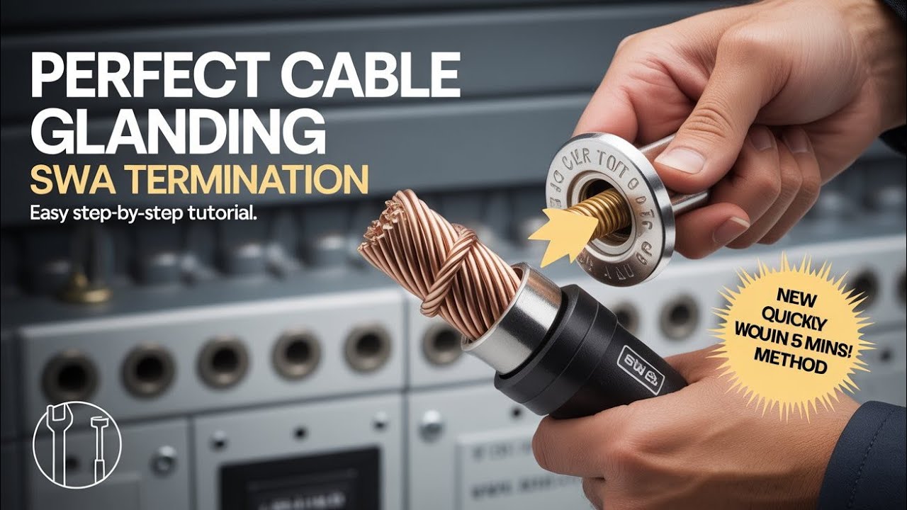 "SWA Cable Glanding: New 5 Min Method | Perfect Termination Step-by ...