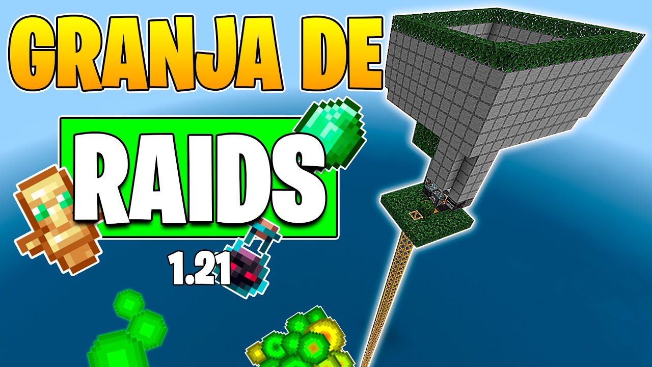 GRANJA de RAIDS (Fácil) | Minecraft Bedrock 1.21 - YouTube