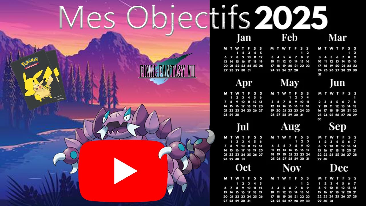 Mes objectifs pour l'année 2025 !!! ( tirage au sort : booster EV 7 ...