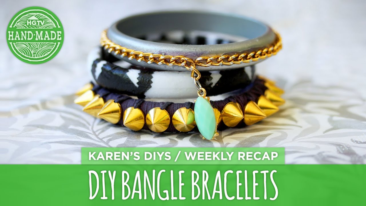 How to Make Bracelets Using Plain Bangles - YouTube
