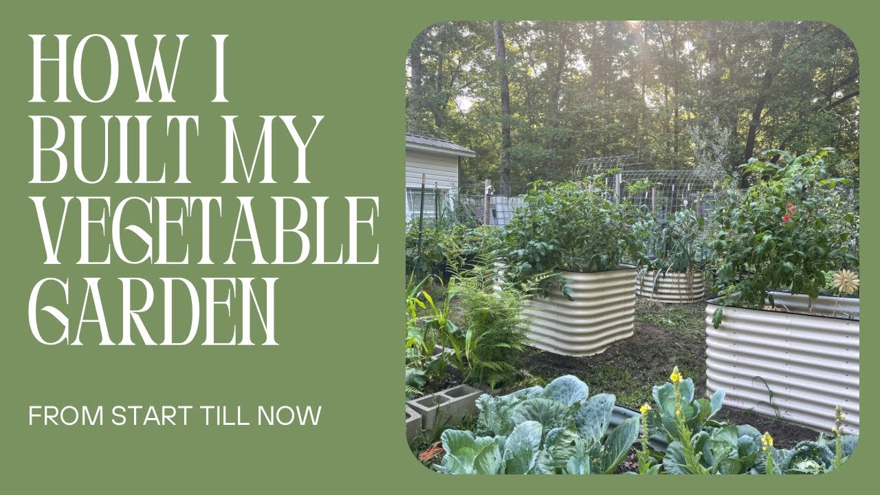 How I Built My Vegetable Garden HD 720p - YouTube