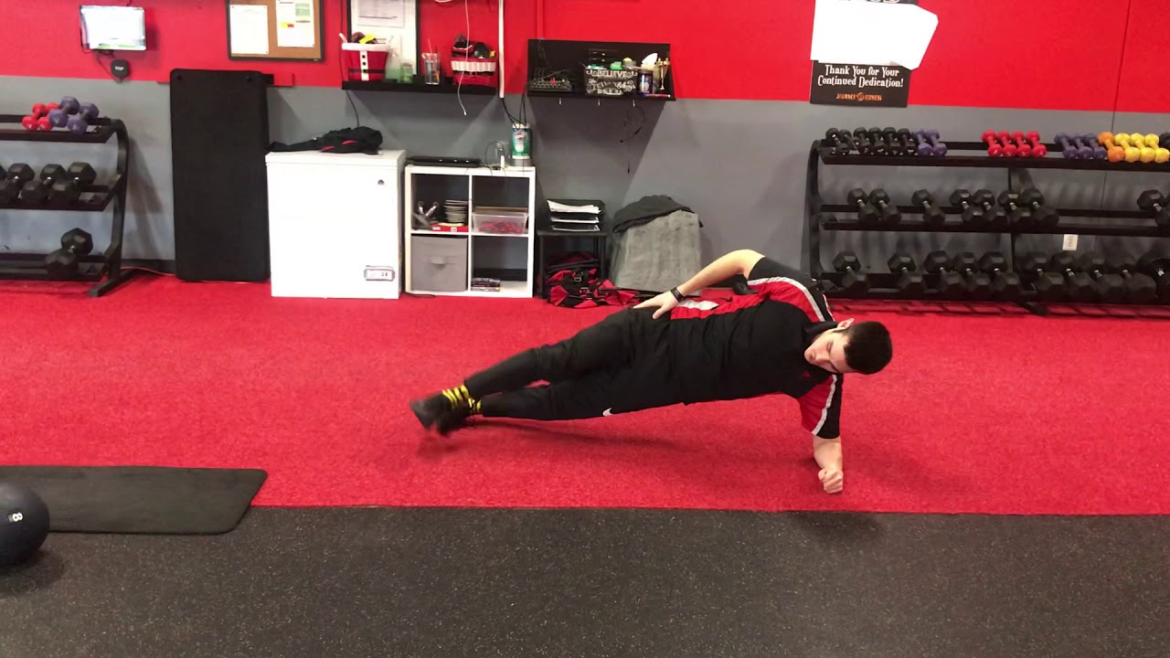Core: Side Plank with Side Crunch - YouTube