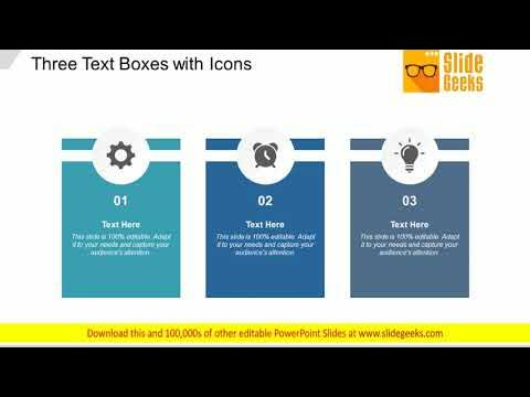 Three Text Boxes With Icons Ppt Powerpoint Presentation Professional ...