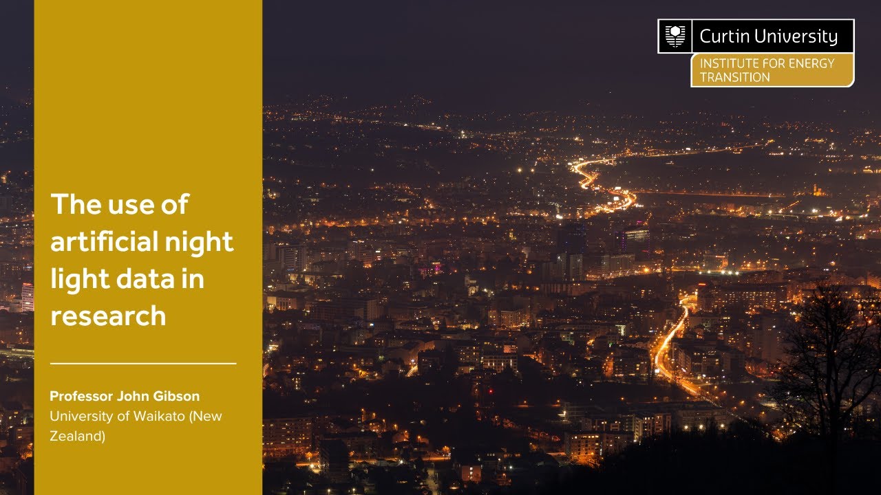 The use of artificial night light data in research with Professor John ...