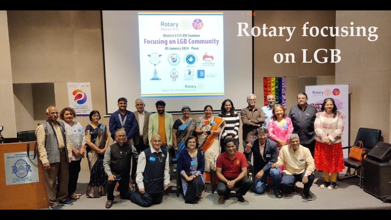 Rotary DEI seminar focusing on LGB Community glimpse - YouTube