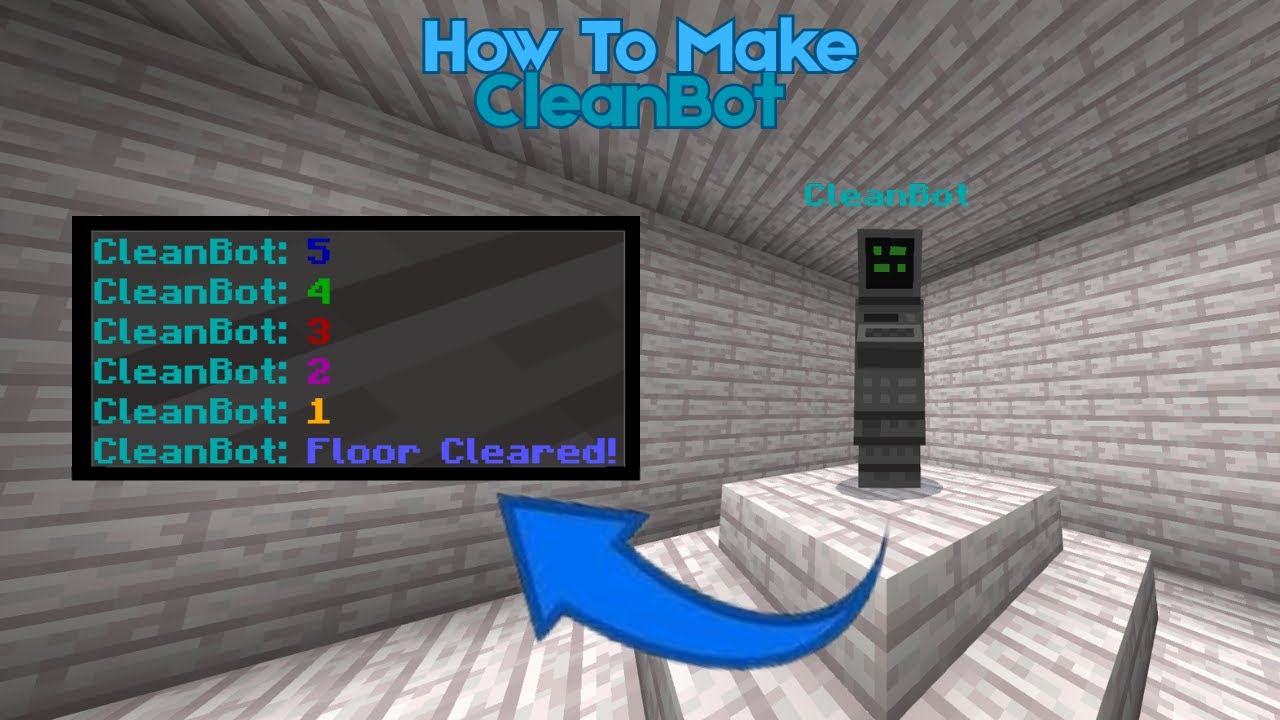 How to make a Clean Bot In Minecraft! - YouTube