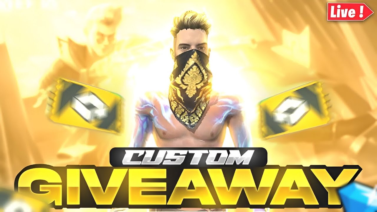 FREE FIRE COUSTOM GIVE AWAY JOIN NOW - YouTube