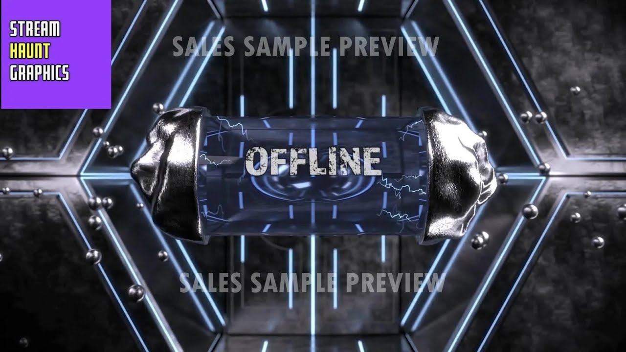 Alien Plasma Style Stream twitch overlay Bundle with 9 files Futuristic ...