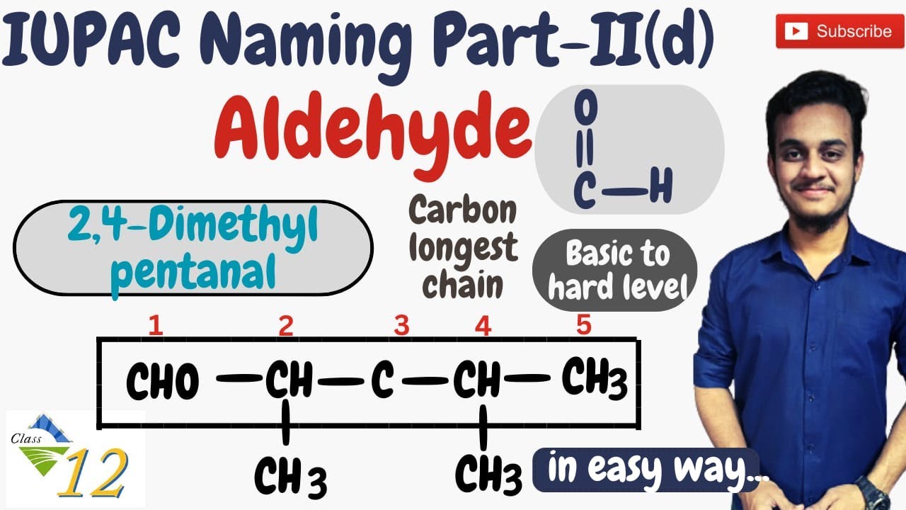 IUPAC of Aldehyde | Part-II(c) | Class 12 | Chemistry | Sind Textbook ...