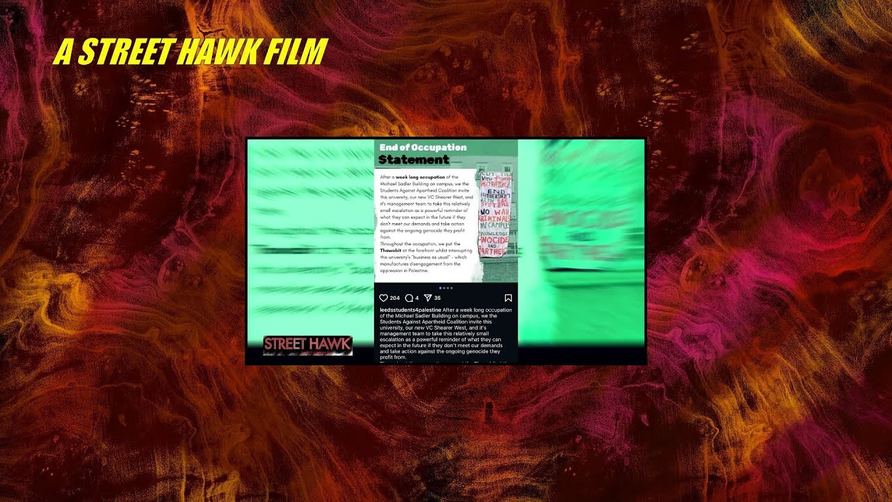 Students at the University of Leeds who occupied the Michael Sadler ...