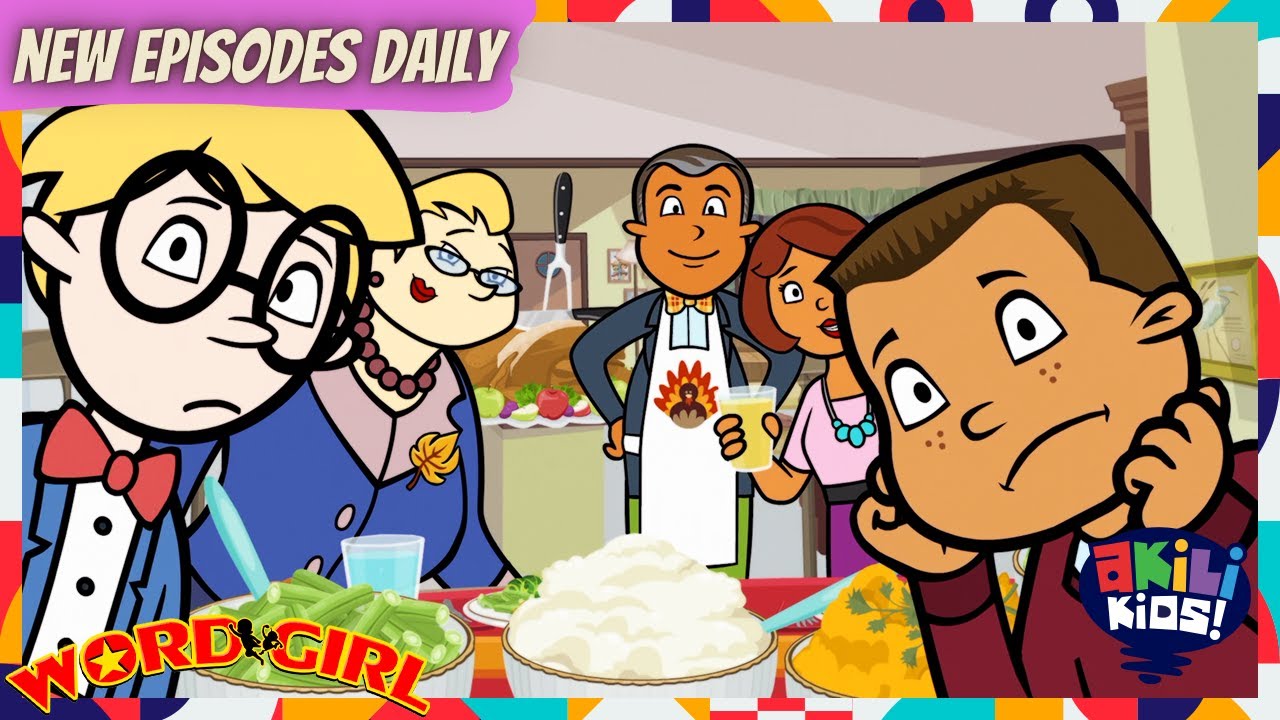 WordGirl | What Are You Thankful For? | Akili Kids! - YouTube
