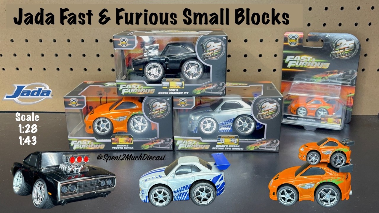 Fast & Furious Small Blocks By Jada | Diecast Unboxing & Review | 1/28 ...