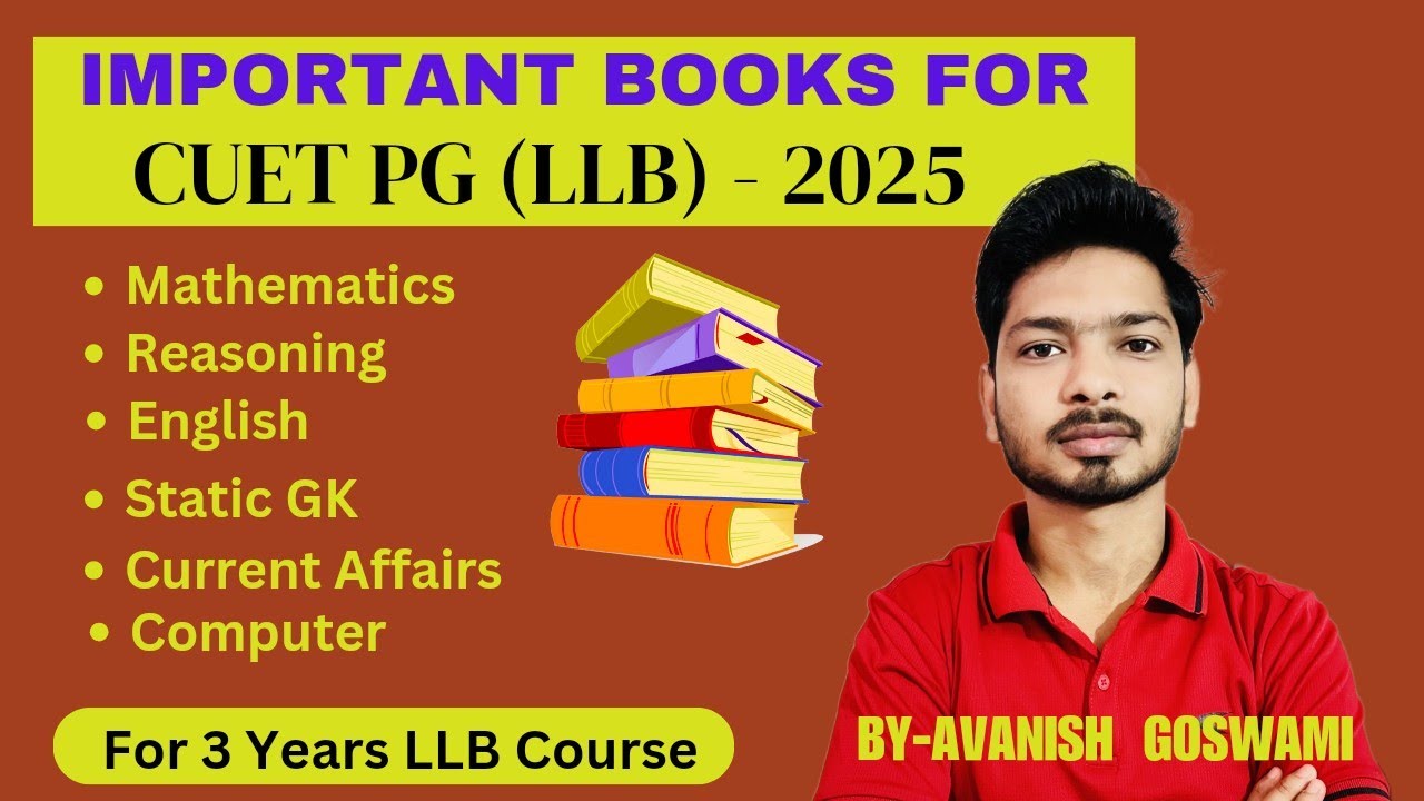 Best Books For CUET PG LLB 2025 | DU & BHU LLB Entrance Books List ...