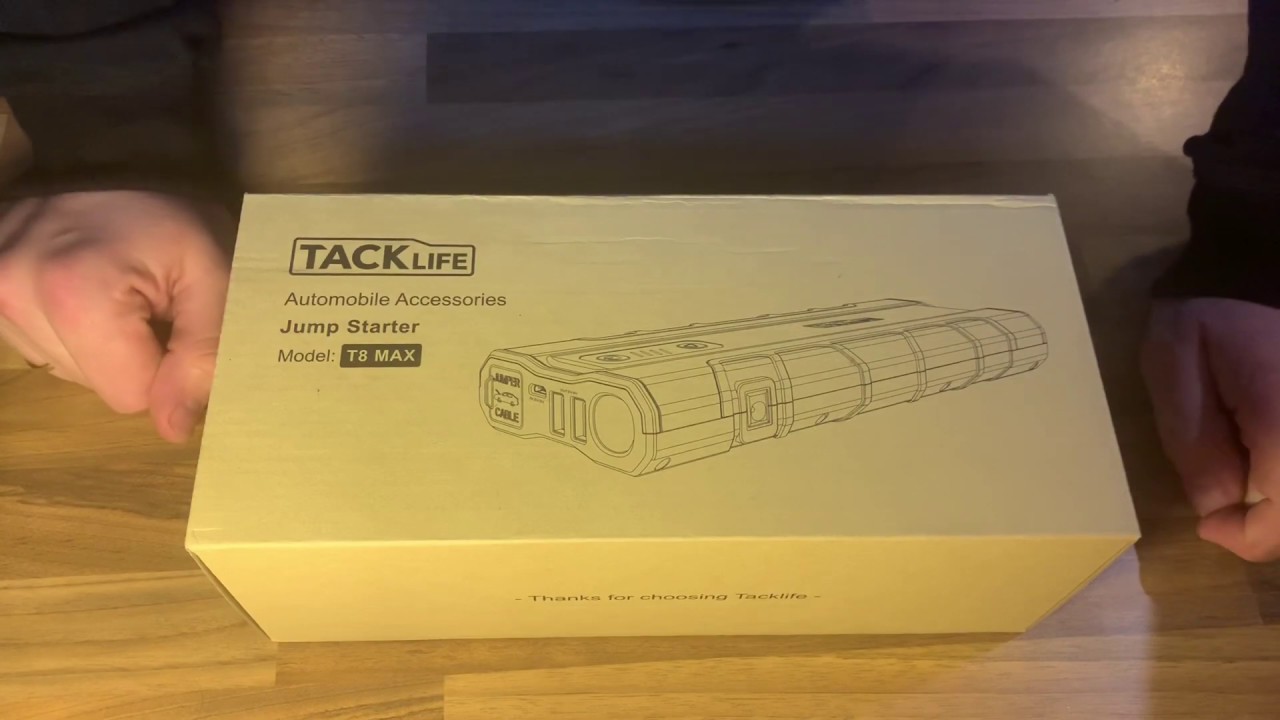 TACKLIFE T8 MAX Jump Starter 12V Car Battery Booster Portable Power ...
