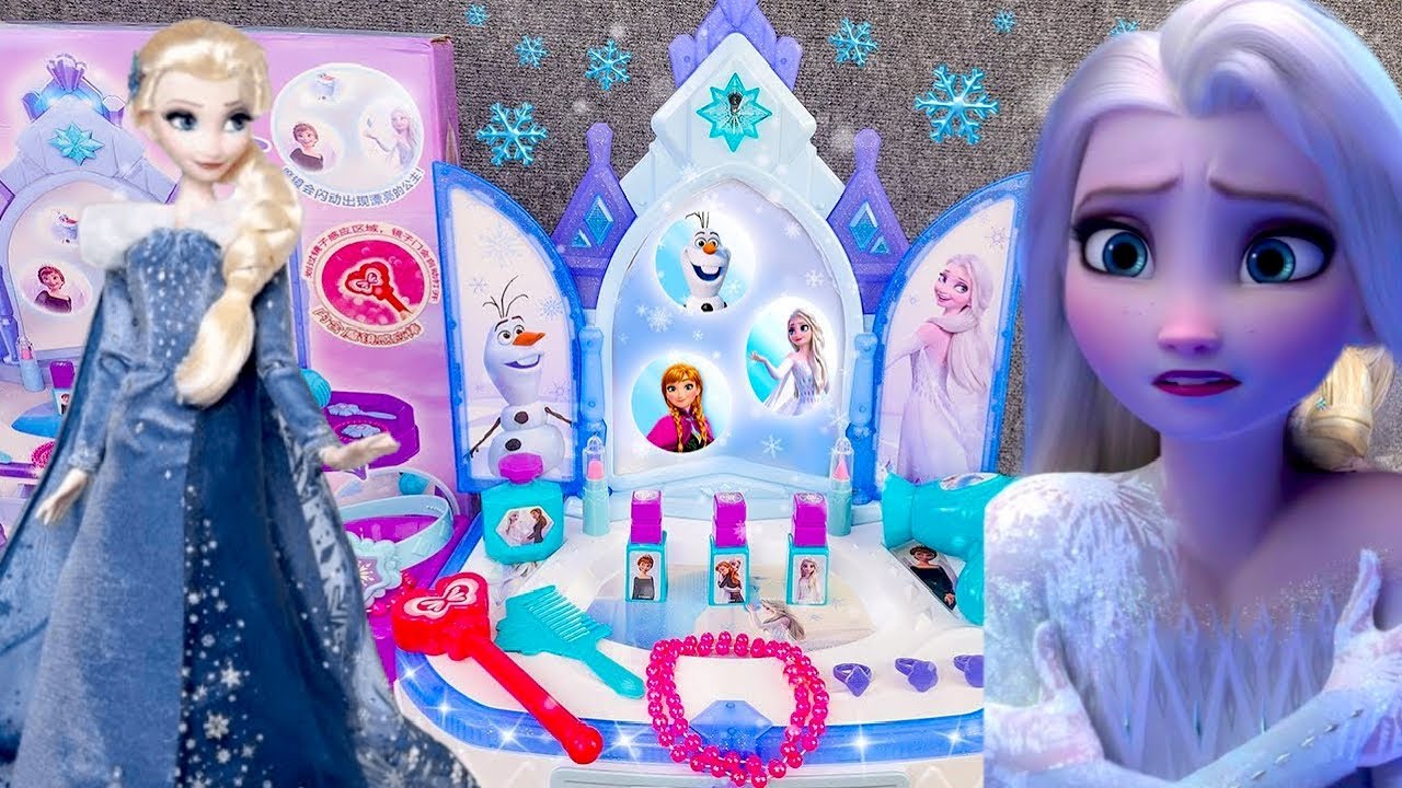 5 Minutes Satisfying with Unboxing Disney Frozen Elsa Beauty Playset ...