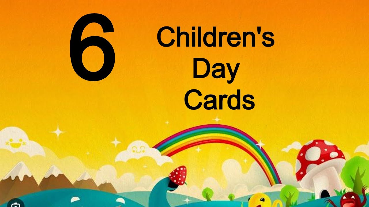 6 Amazing DIY Children's Day PopUP Card | Children's Greeting Day Card ...
