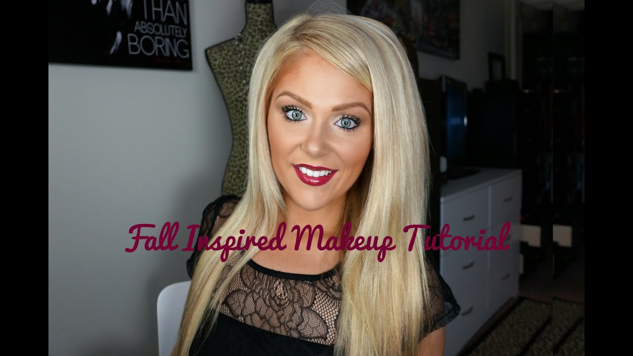 Fall Makeup Tutorial: Bold Lip and Simple Eye - YouTube