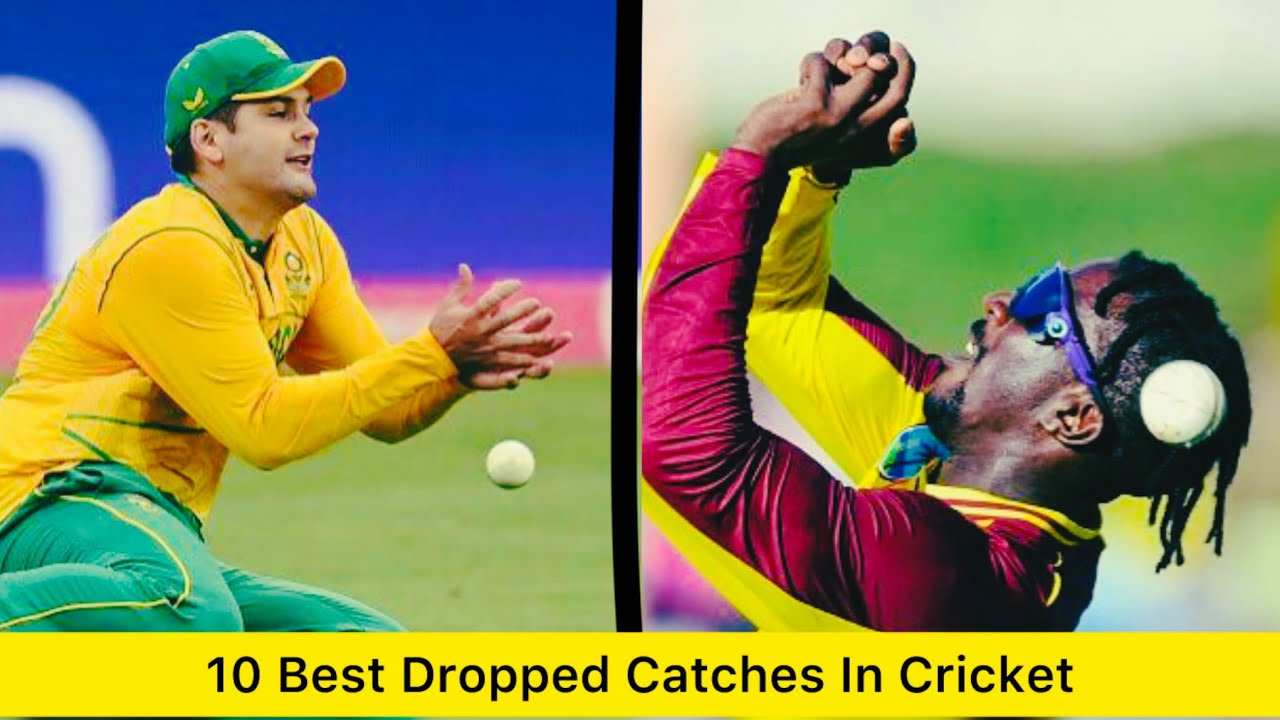 Top 10 Dropped Catches In Cricket History - YouTube
