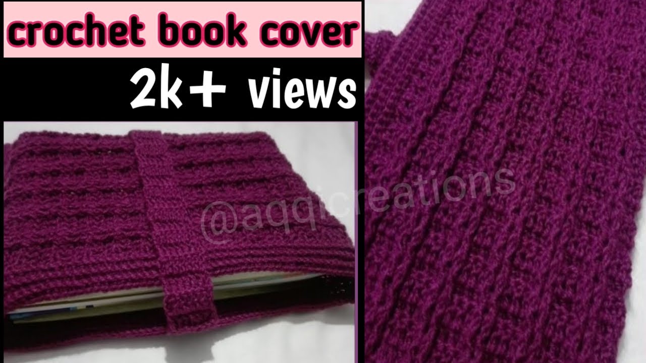 how to make CROCHET BOOK COVER || easy crochet book cover - YouTube