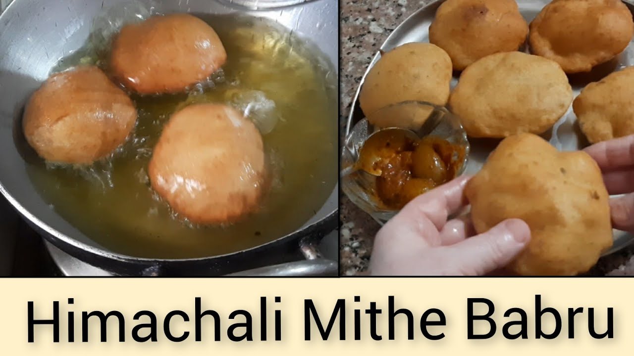 Himachali Mithe Babru Recipe || Himachali Traditional Wheat flour Dish ...