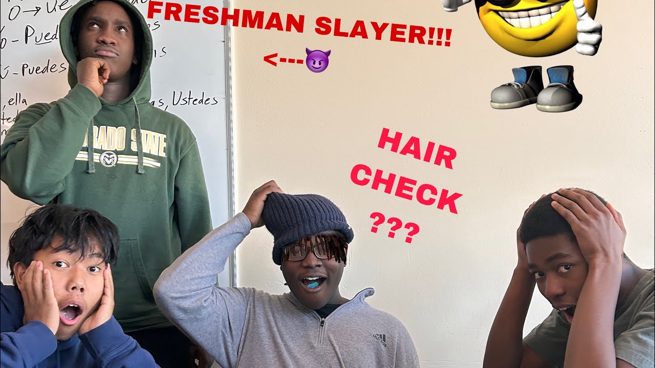 FRESHMAN SLAYER DOES HAIR CHECK ON FRESH OFF THE BOAT AFRICAN!!😂😂 - YouTube