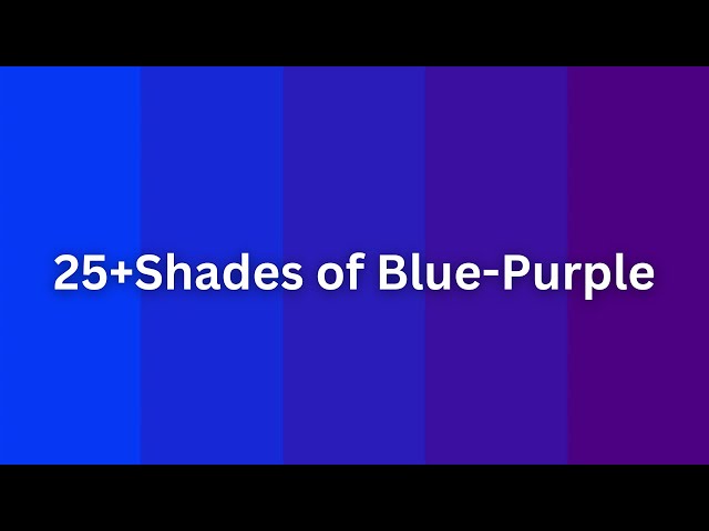 Purple Blue Color Names Everything About The Color Periwinkle