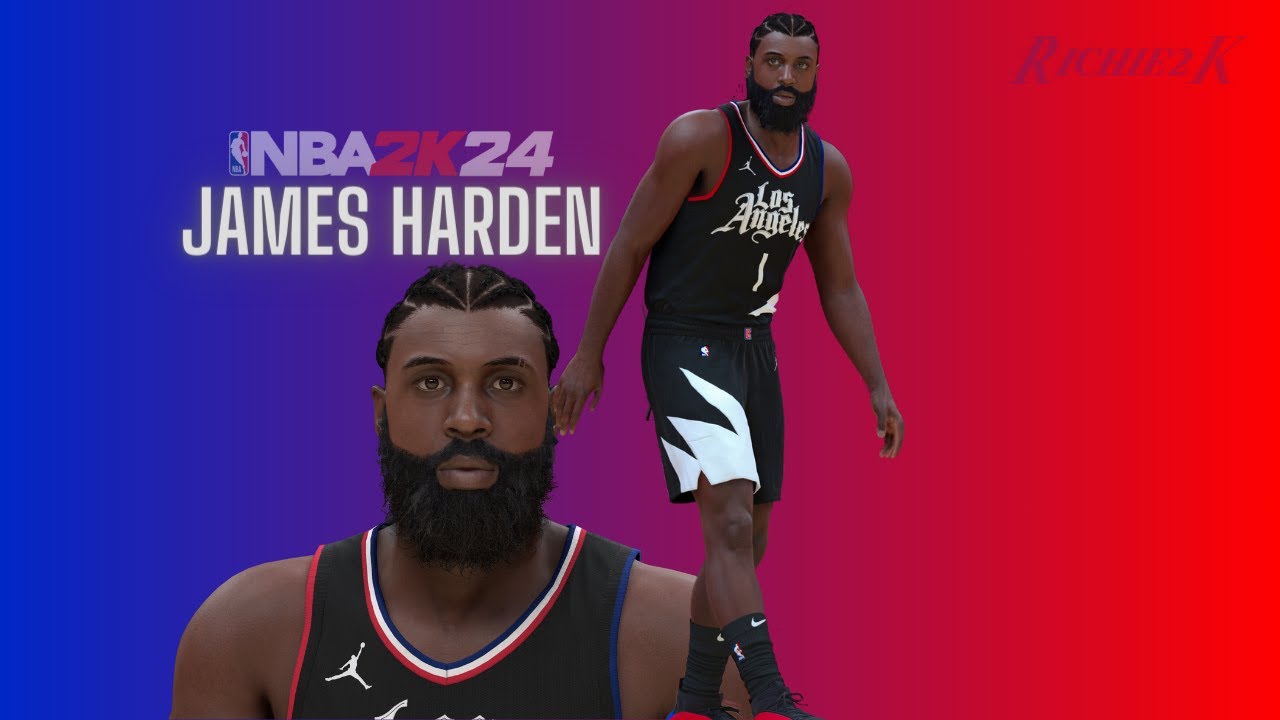 James Harden Face Creation NBA 2K24 - YouTube