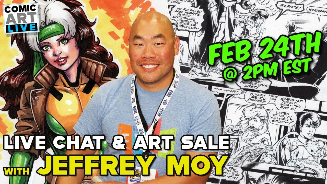 Live Art Sale and Chat with Comic Artist Jeffrey Moy - YouTube