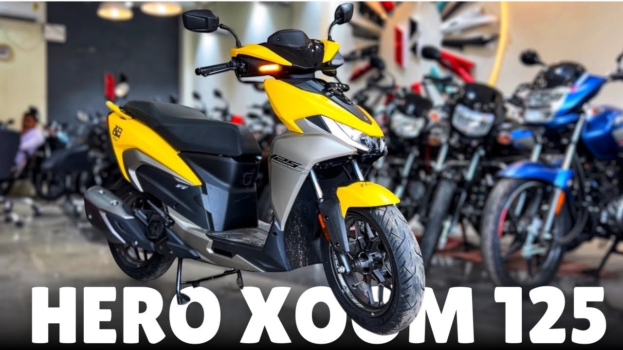 Hero Xoom 125 XTEC 2025 Review in Hindi | Mileage, Features, Ride ...