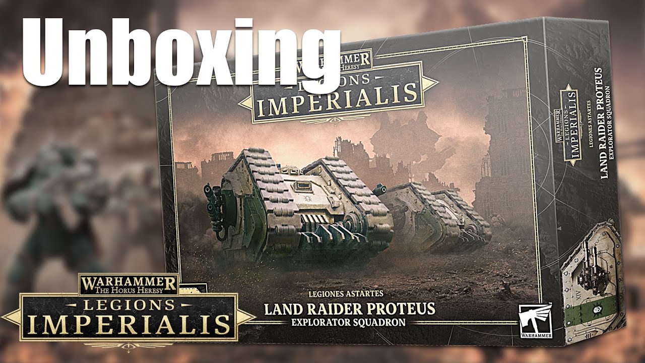 UNBOXING Land Raider Proteus Squadron WARHAMMER the Horus Heresy ...