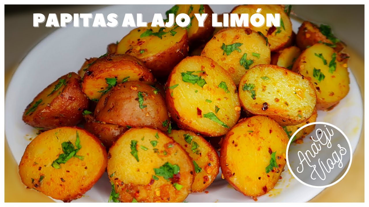 Papitas Al Ajo Y Limón/Garlic and Lemon Potatoes - YouTube