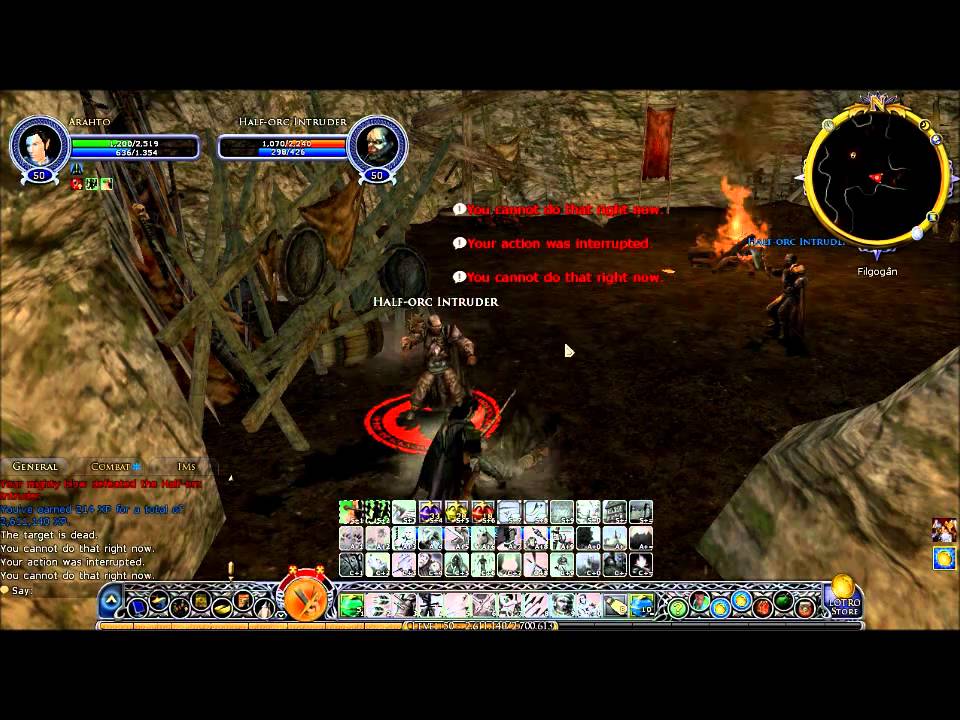 LOTRO - Hunter solo hunting - A group of enemies - YouTube