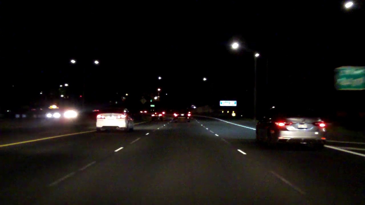 Moanalua Freeway (Interstate H201) westbound (Night) - YouTube