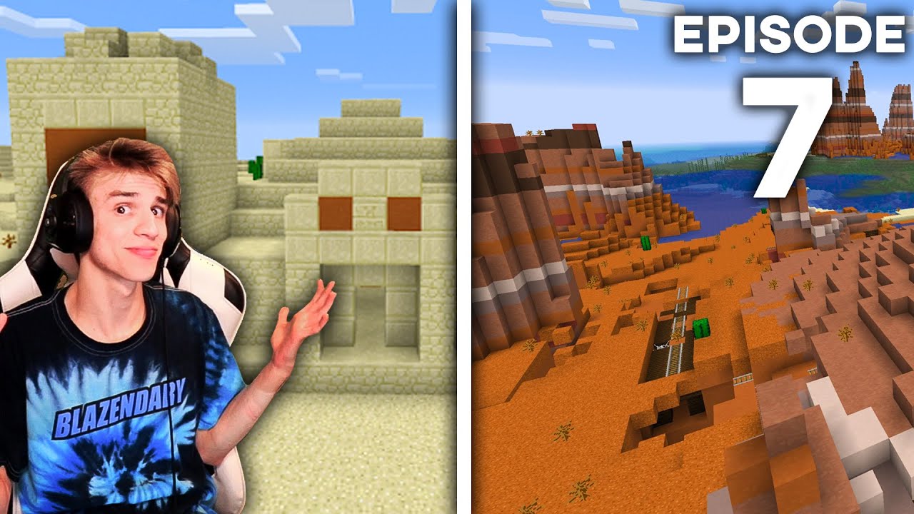 MINECRAFT SAND TEMPLE RAID!! LOOT FOUND (Let's Play Episode 7) - YouTube
