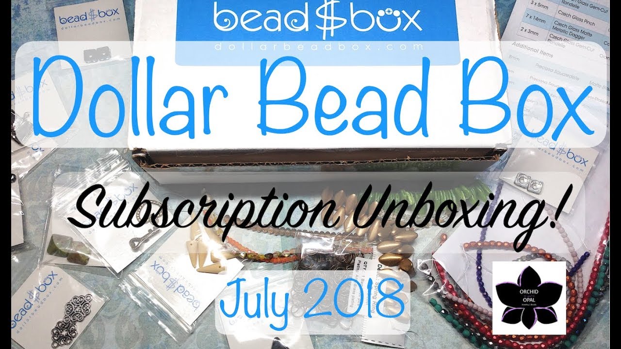 Dollar Bead Box DIY Jewelry Making Subscription | July 2018 - YouTube