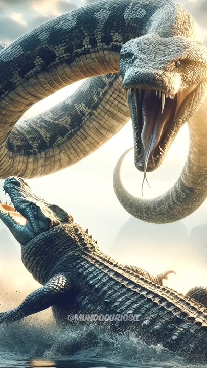 Anaconda vs cocodrilo 🤔🗿 #mundocurioso #entretenimiento - YouTube