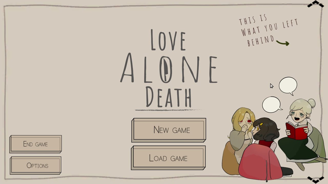 Love Alone Death[point-and-click game horror game]4K Commentay Part 1 ...