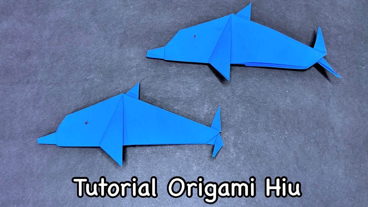 Tutorial Origami Hiu || Origami Mudah Bentuk Hewan - YouTube