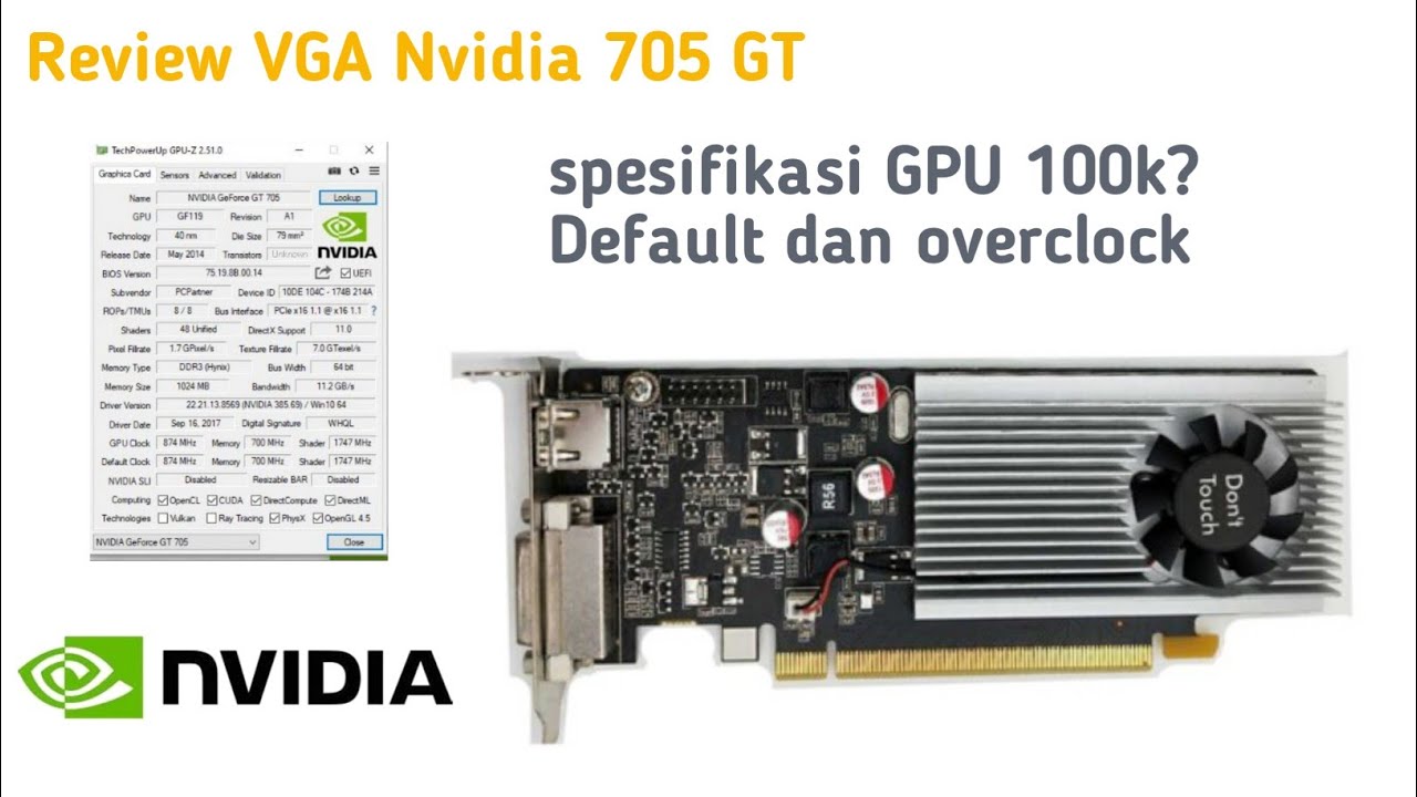 Review Nvidia 705GT - YouTube
