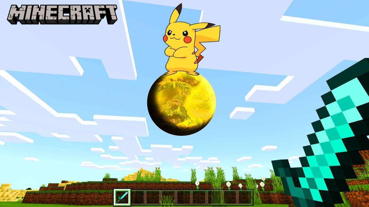 How To Go To Pikachu Planet In Minecraft - YouTube