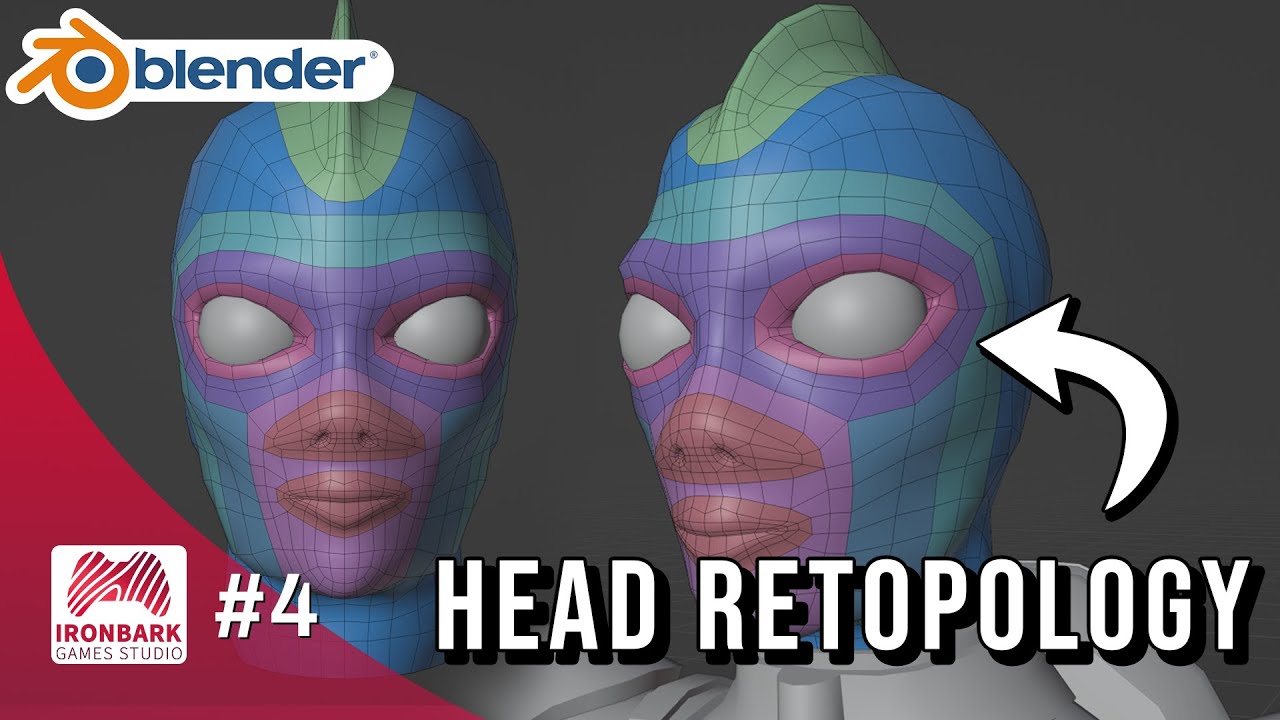 Learn How to Retopologise Any Head | Retopology Workflow in Blender ...