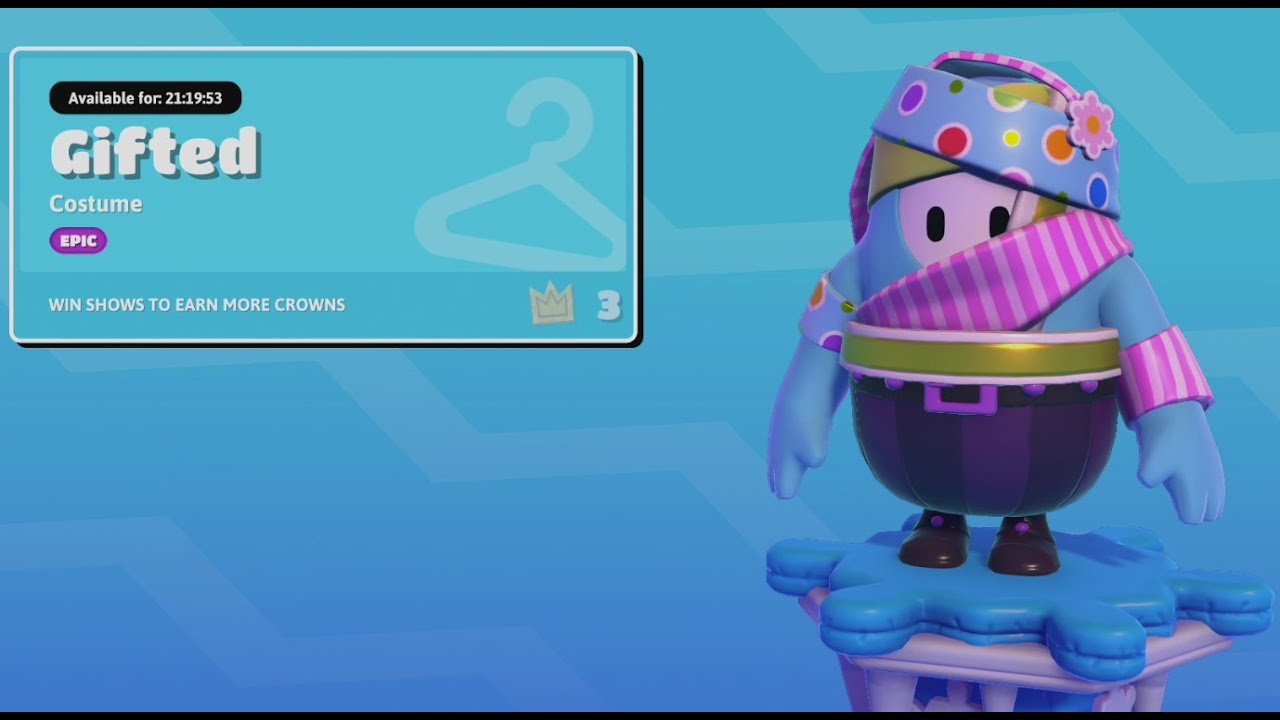 GIFTED Costume in My Fall Guys Item Shop - YouTube