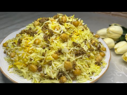 🔴 Qıymalı Noxudlu Çoox Ləzzətli PLOVUN Hazırlanmsı ✅ Çəkilmiş Ətlə PLOV Resepti🤌