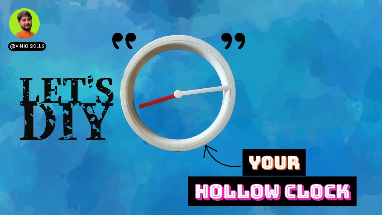I Made a DIY 3D Printed Hollow Clock! - YouTube