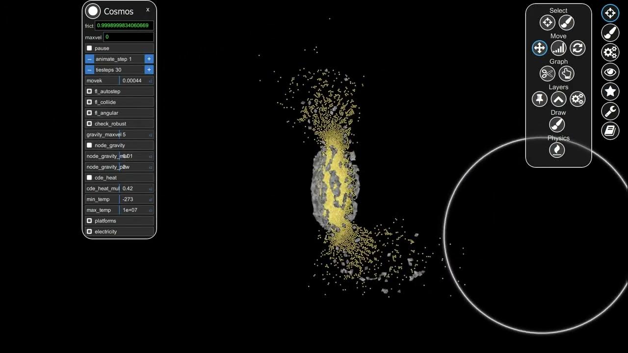 2 STONE shells hitting eachother yes!!!!!!!! space simulation toolkit ...